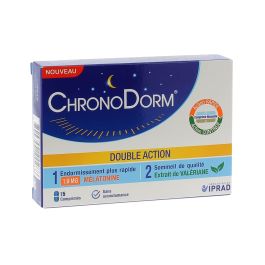 Chronodorm Double Action mélatonine 1,9 mg et plantes